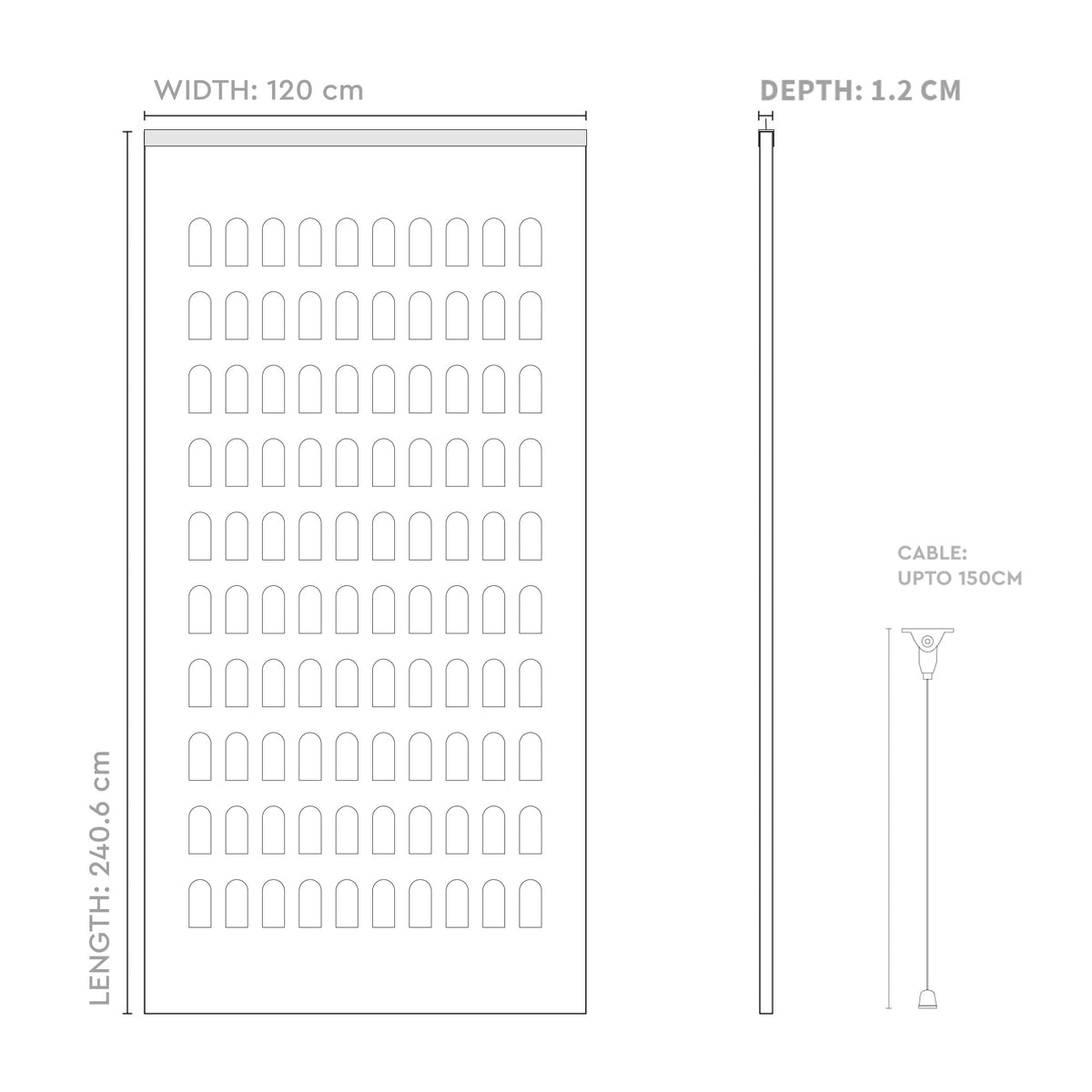 Arches - Hanging Screen – MUTE – Beautiful Acoustics